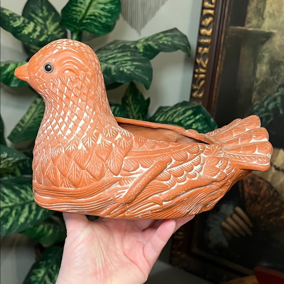 Vintage | Accents | Vintage Terracotta Red Clay Pottery Dove Bird ...